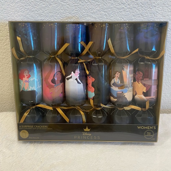 Disney | Accessories | Disney Princess 6 Crackers With Socks | Poshmark